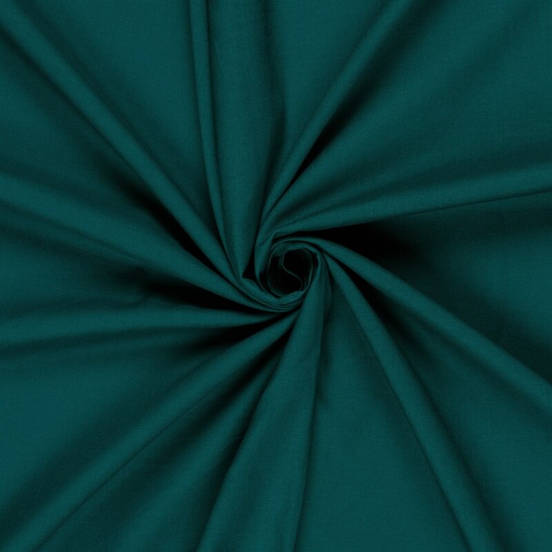 Baumwollstoff Cretonne Premium *Marie* Uni - petrol - Stoffspektakel ...